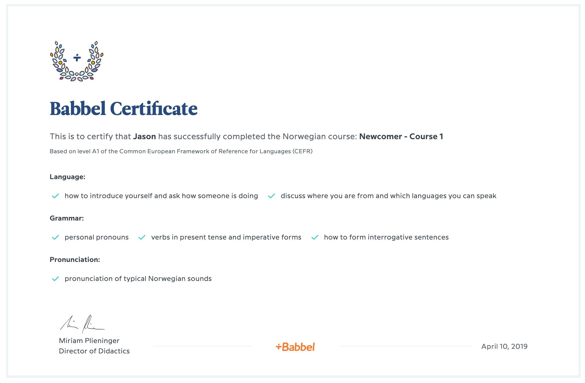 Resume of Jason Joel Landry